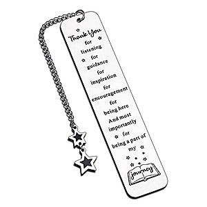 Thank You Gift Bookmark for Mentor Boss Supervisor Teachers Leaving Going Away Retirement Gifts for Colleague Coworker Appreciation Gift for Coach Christmas Birthday Present for Mom Dad Women Men