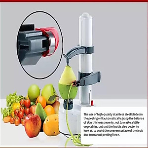 Automatic Peeling Machine, Electric Potato Peeler, Automatic Power-off Function, Temperature Control 128 Degrees, Safe and Efficient, for Commercial and Home Peel Potatoes/Pears/Apple