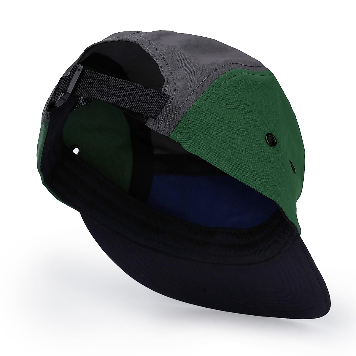 CLAPE 5 Panel Hat for Men, Curved Brim UPF50+ Sun Hats Quick Dry Outdoor Sports Running Hat Baseball Cap