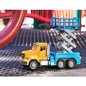 Driven by Battat – Toy Scissor Lift Truck For Kids – Small Conctruction Vehicle Toy – Lights & Sounds – Movable Parts – 3 Years + – Micro Scissor Lift Truck