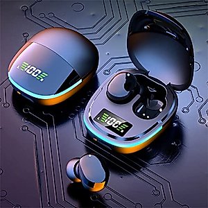 G9S Digital Display Wireless Bluetooth Business Sports Training Earphone Bass Sound in-Ear Headset Car Driving Business TWS-Headphone 8D HD Stereo Waterproof Earbuds for iOS Android