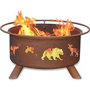 Patina Products F106, 30 Inch Wildlife Fire Pit
