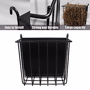 2PCS Rabbit Hay Feeder with Heavy-Duty Metal Frame Hay Holder，for Bunny, Guinea Pigs,Chinchillas-6.9x4.7x6.6 inch……