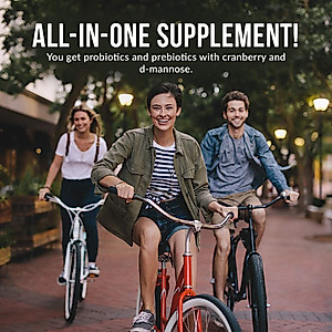 Intelligent Labs Women's Probiotics Formula with Cranberry Extract, D-Mannose and Prebiotics All in one! 6 Billion CFU Probiotic, One Capsule a Day, 2 Months Supply Per Bottle