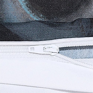 Wolf Warrior by SunimaArt,3PC Bedding Sheet Duvet Cover Set .Included:1*Duvet Cover,2*Pillowcase(no Comforter Inside) ((Queen))