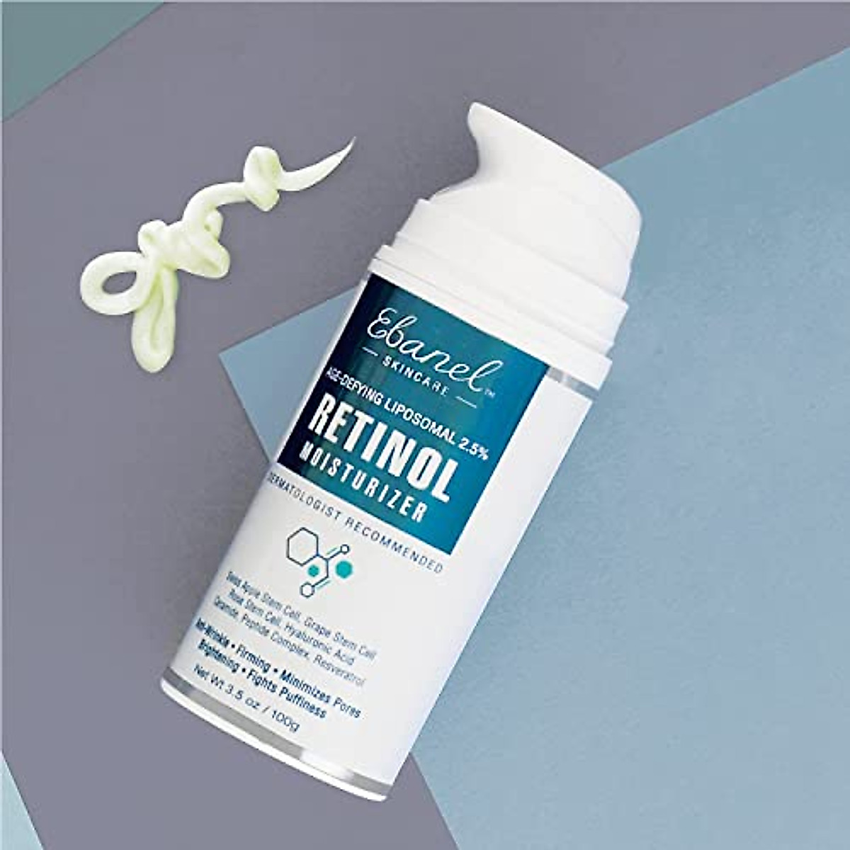 Ebanel 2.5% Retinol Cream for Face Moisturizer with Peptide, Hyaluronic Acid, Anti Aging Wrinkle Night Cream, Skin Tightening Firming Cream for Face and Neck, Minimizes Dark Spot, Age Spot, Acne Scar