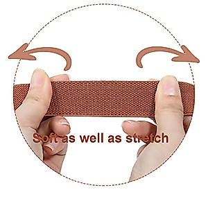 WELROG 2 Pack Women Stretchy Belt for Dresses Retro Elastic Belts for Women Metal Buckle Skinny Waist Belt