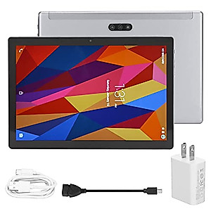Android11 Tablet IPS 2.4 5G WiFi 6GB RAM 128GB ROM 10.1 Inch Desktop Tablet (US Plug)