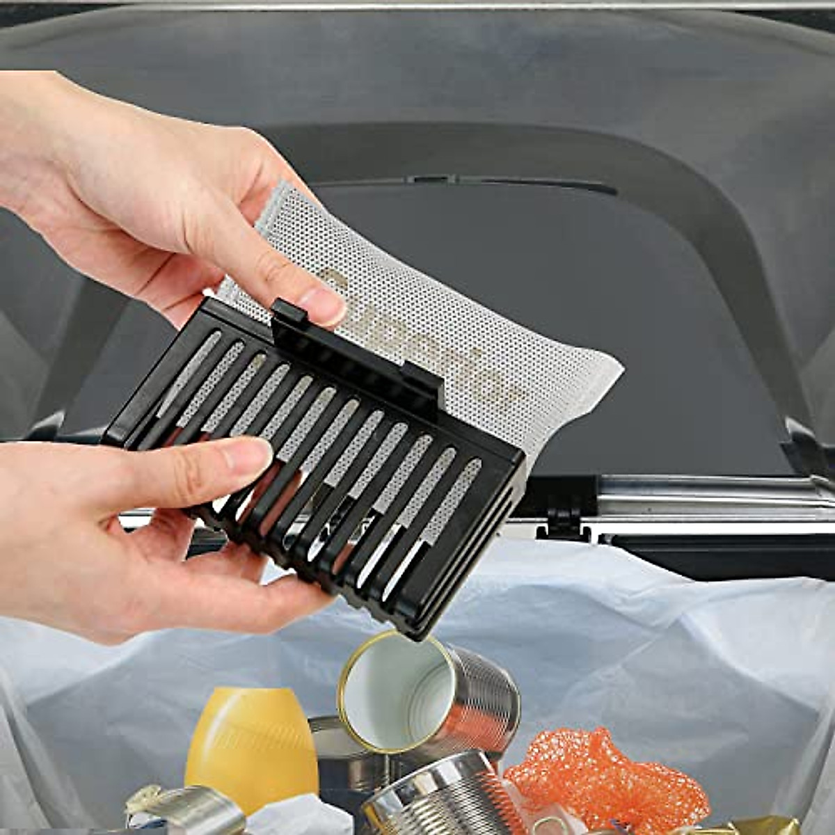 SAFILE 8Pack Activated Charcoal Odor Absorber,Refill Deodorizers Bamboo Charcoal Air Purifying Bags,Compatible with iTouchless Trash Cans 8 Gallon and Larger