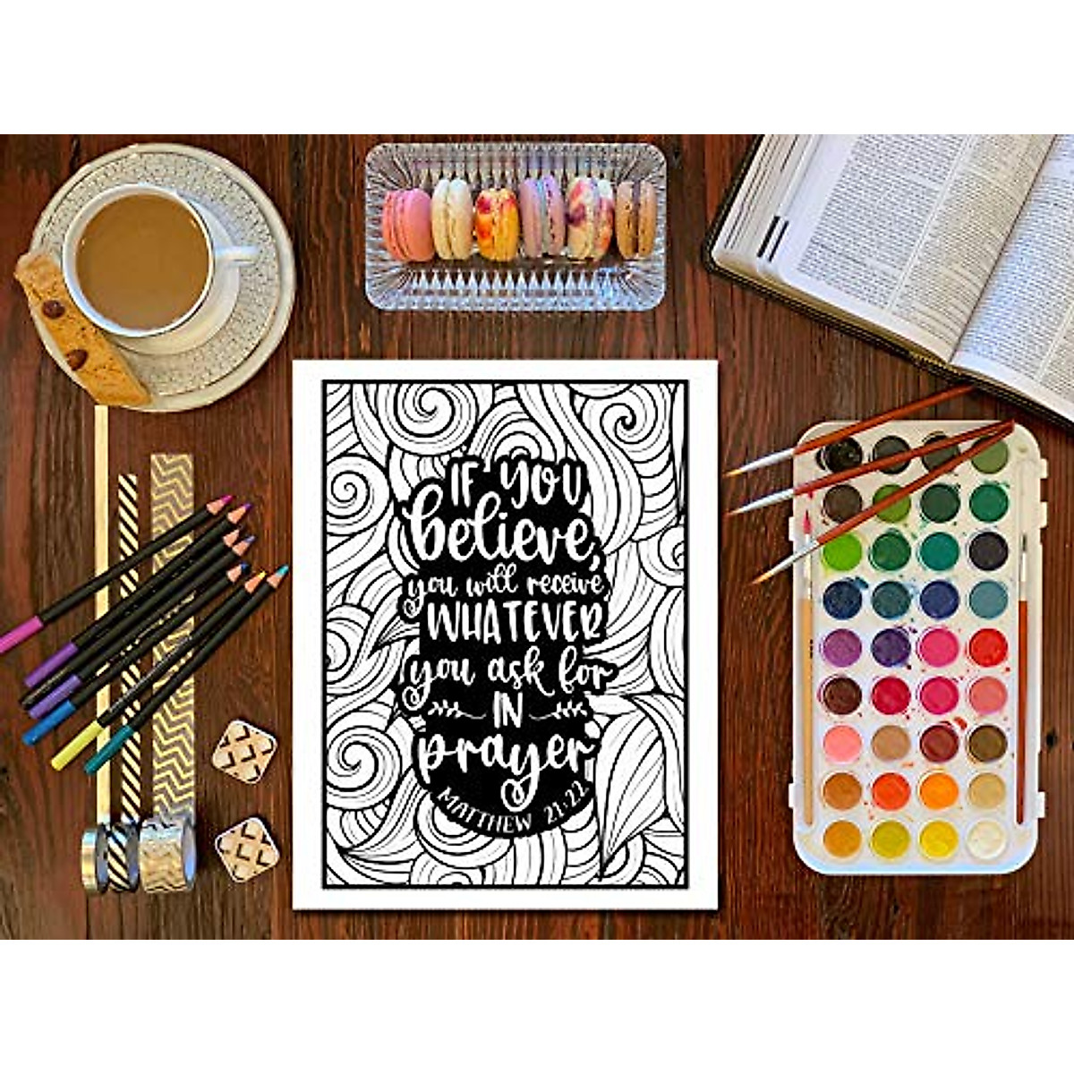 Bible Verse Coloring Book for Girls