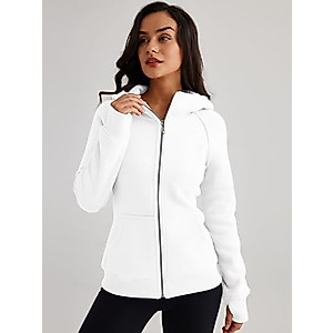 Trendy Queen Womens Zip Up Hoodies Oversized Sweatshirts Fall Outfits Long Sleeve Fleece Sweaters With Pockets Full Zip Winter Jackets Y2k Clothes Teen Girls Fashion