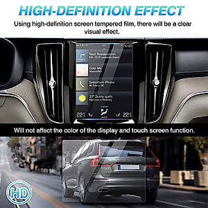 Autorder Screen Protector for 2016-2023 2024 2025 Volvo V90 XC90 S90 XC60 V60 S60 XC40 Accessoreis Tempered Glass 9H Navigation Touchscreen Protective Film(8.7-Inch)
