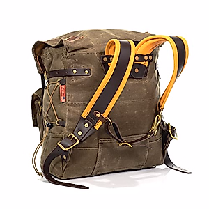 Frost River Isle Royale Mini Bushcraft Backpack - Durable Waxed Canvas Outdoor Hiking Pack, 18 Liter, Field Tan