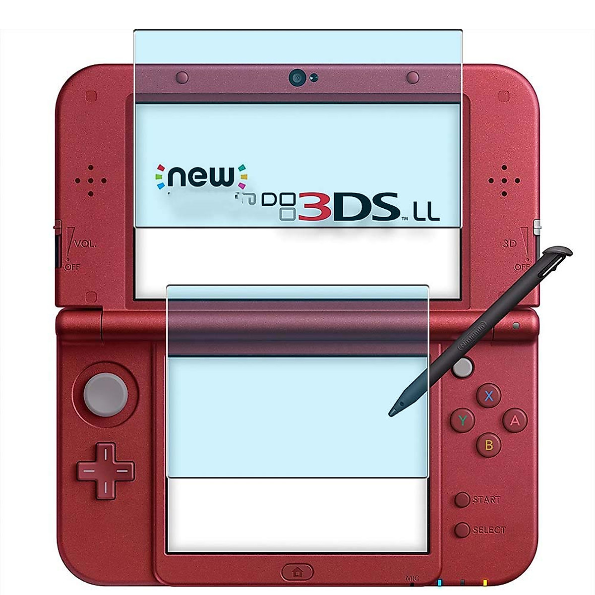 Puccy 2 Pack Anti Blue Light Screen Protector Film, compatible with Nintendo 3DS LL/new 3DS LL TPU Guard （ Not Tempered Glass Protectors ）