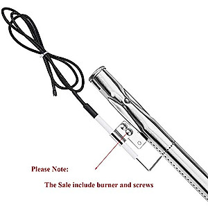 Grill Repair Kit for Nexgrill 720-0830H, 720-0783E, Kenmore 720-0830A, 122.33492410 Replacement Parts, Stainless Steel Burner Tubes, Heat Plates and Igniter Electrodes for BHG Grill 720-0783H, 4 Pack