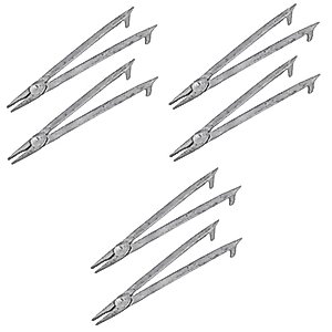 DOITOOL 6 Pcs Woodworking Pliers Hand Tools Woodworking Hand Tool Blacksmithing Forge Tongs Woodworking Forging Tongs Horseshoe Pliers Woodworking Forging Tools Forging Pliers Metal Planer