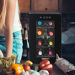 Cuisinart CWC-800CEN 8-Bottle Private Reserve Wine Cellar, Black