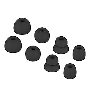 PB3 Earbuds Replacement Tips Compatible with Beats Powerbeats3 Wireless Stereo Headphones 4 Pairs Small Medium Large and Double Flange (Grey)