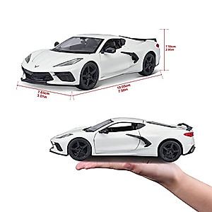Maisto 1:24 Assembly Line 2020 Chevrolet Corvette Stingray Coupe, White