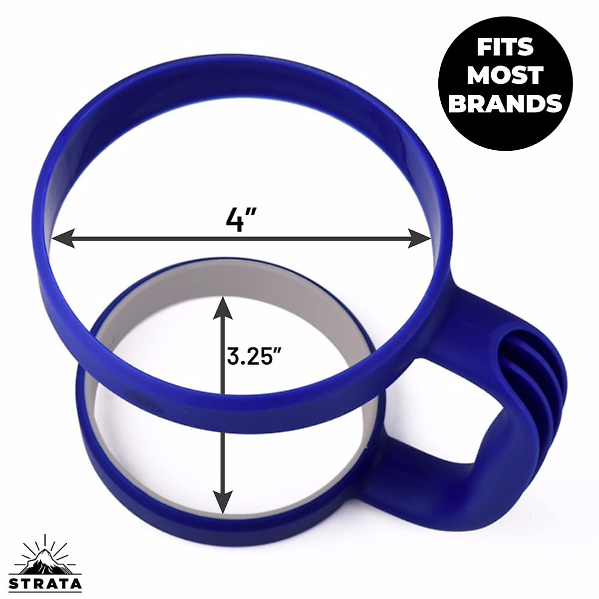 STRATA CUPS 30oz Tumbler Handle (ROYAL BLUE) Available For 30oz YETI Tumbler, OZARK TRAIL Tumbler, Rambler Tumbler - BPA FREE