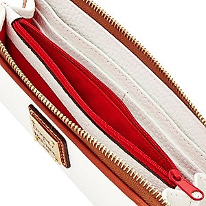 Dooney & Bourke Handbag, Pebble Grain Zip Clutch - White