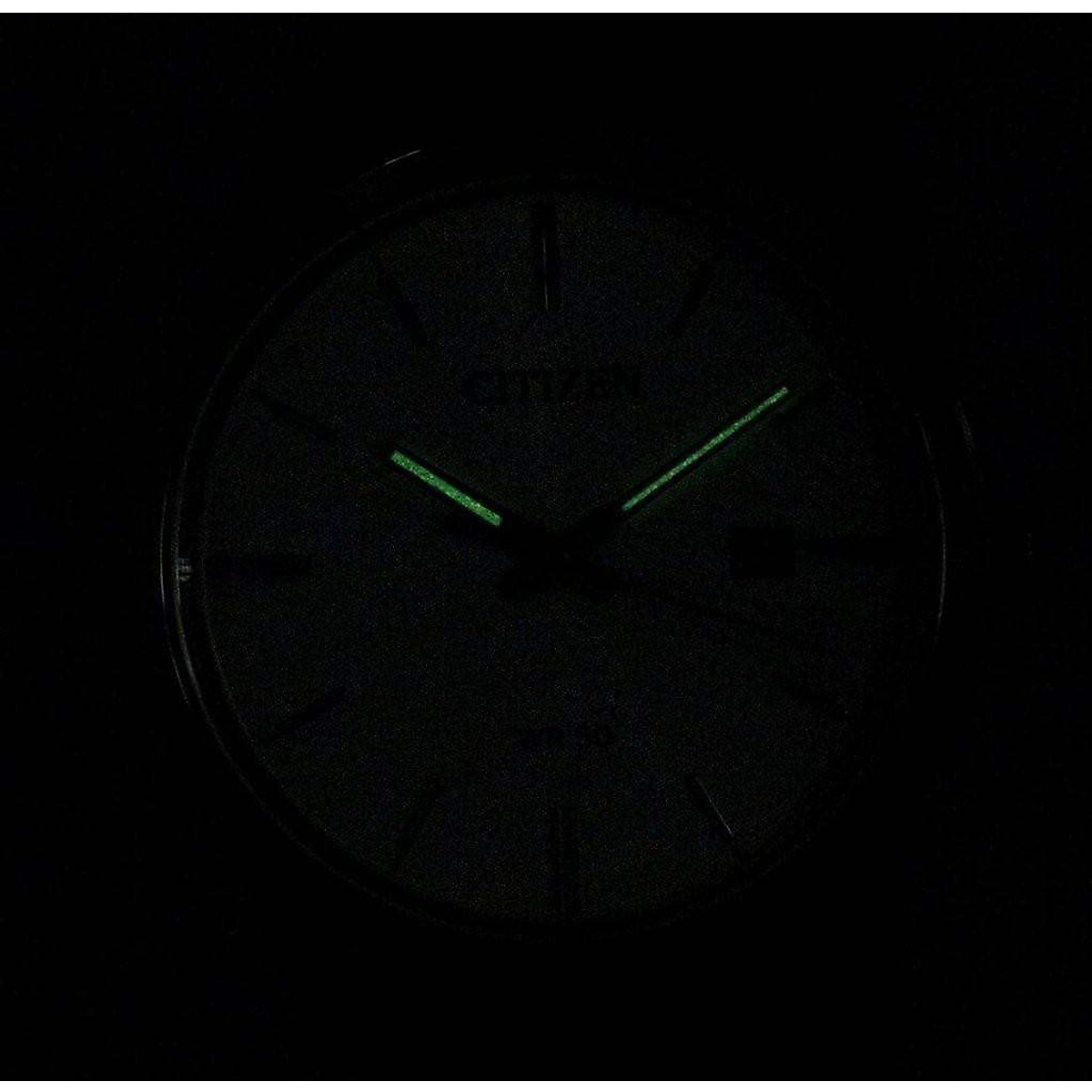 Citizen Quartz Mens Watch, Stainless Steel with Leather strap, Casual, Black (Model: BI5000-01A)