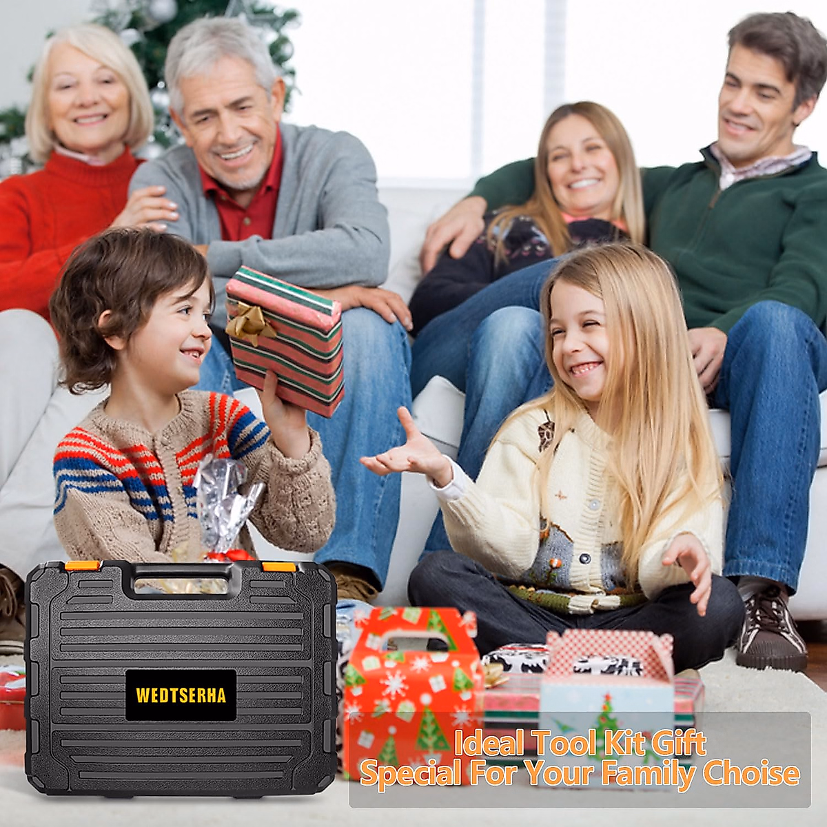 tool kit box set 95pc,Small cordless with power drill bit,Car Tools kit or Portable Case,Thanksgiving Day Travel electric drill ToolKit，Handyman Repair for home Men/Women tools Gifts