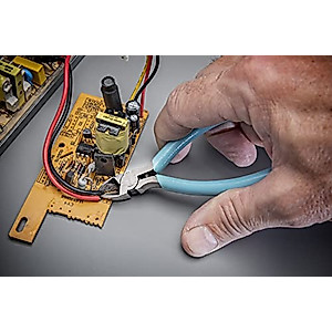 Xcelite Weller L4GN Xcelite 4" Sub-Miniature Needle Nose Plier with Light Blue Cushion Grip Handle