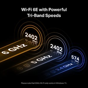 TP-Link WiFi 6E Intel AX210 AXE5400 PCIe WiFi Card for Desktop PC - (Archer TXE72E), Bluetooth 5.3, WPA3, 802.11axe Tri Band Wireless Adapter with MU-MIMO, OFDMA, Ultra-Low Latency, for Windows 10,11