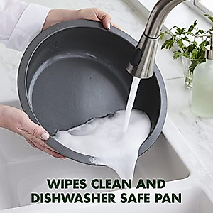 GreenPan Elite Essential Smart Electric 6QT Skillet Pot, Presets to Sear Saute Stir-Fry and Cook Rice, Healthy Ceramic Nonstick and Dishwasher Safe Parts, Easy-to-use LED Display, Graphite