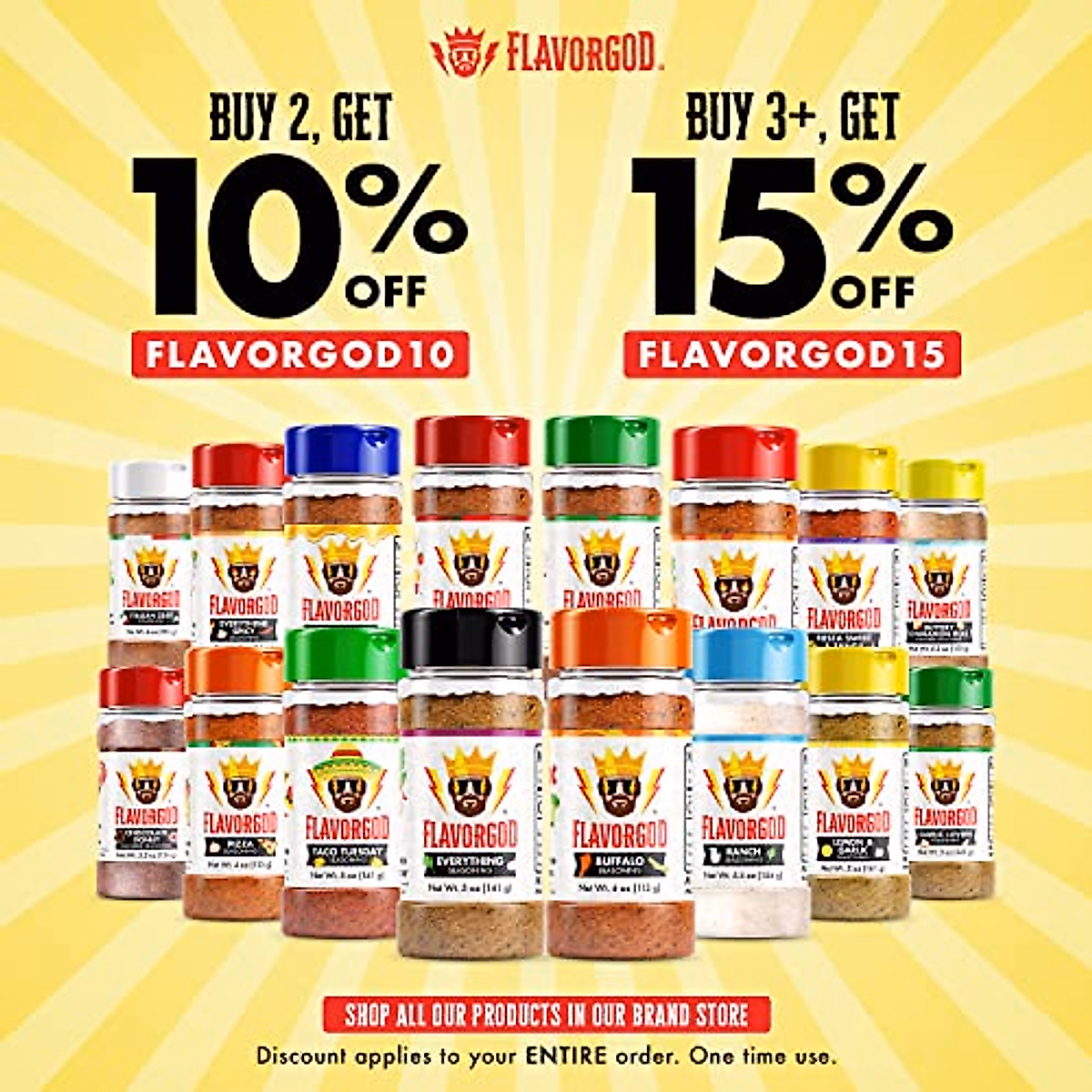 Flavor God Cheese Flavored Seasoning Mix, 2 Bottles, Premium All-Natural Spice Blend for Chicken, Seafood, Vegetables, Eggs, Ravioli, Tacos, & Pasta - Kosher, Dairy-Free, Gluten-Free, Keto Friendly