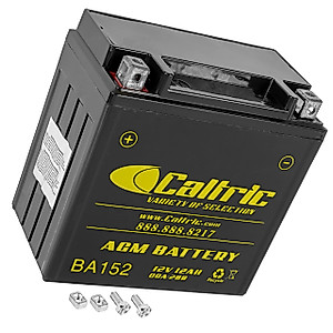 Caltric Agm Battery Compatible with Honda Trx650Fa Trx-650Fa Trx650Fga Rincon 650 4X4 Gpscape 2003-2005