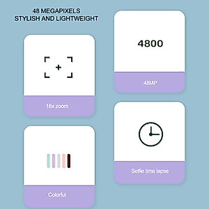 Digital Camera, 1080P HD 2.4 Inch IPS Display Mini Compact Pocket Camera with 16X Zoom, Portable and Rechargeable Video Camera for Adults, Students, Kids, Travel (Space Silver)