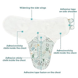 ZIGJOY Swaddle Blanket Cotton Knit Baby Wrap 3-6 Months, 0.5 Tog Newborn Wearable Swaddle Sleep Sacks，Adjustable 2 Pack Infant Sleep Sack for Baby Boy Girl（Green）