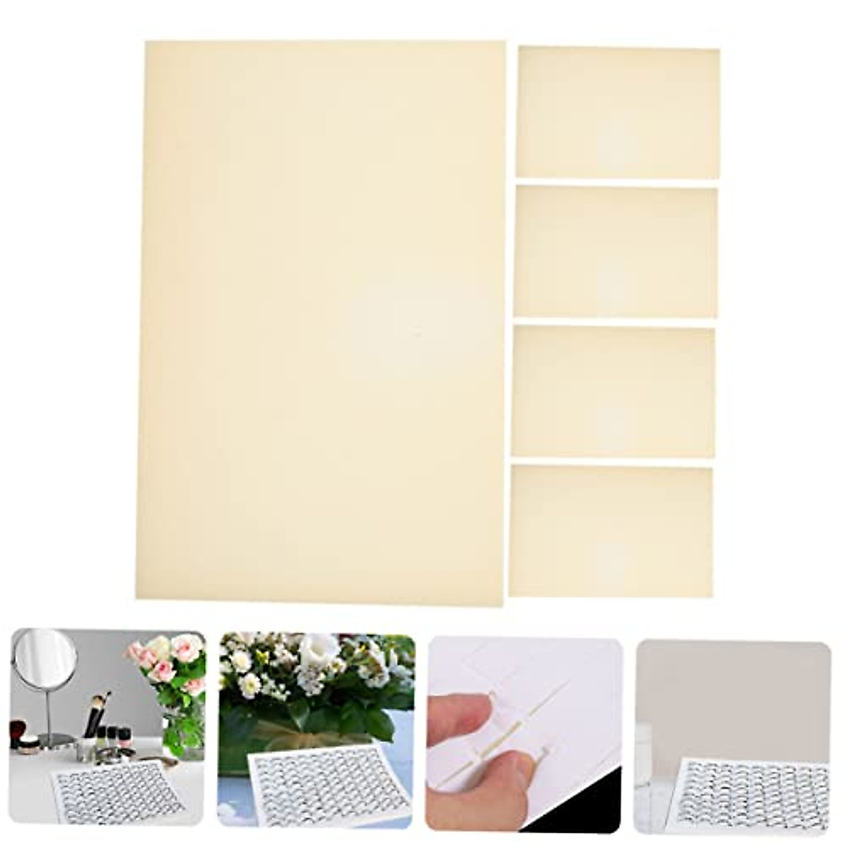 Cabilock 20 Pcs Storage Box Sponge Pad Necklace Display Stand Black Foam Ring Insert Earrings Showcase Tray Ring Display Pad Ring Display Stand Ring Holder Insert White Bracket Lining