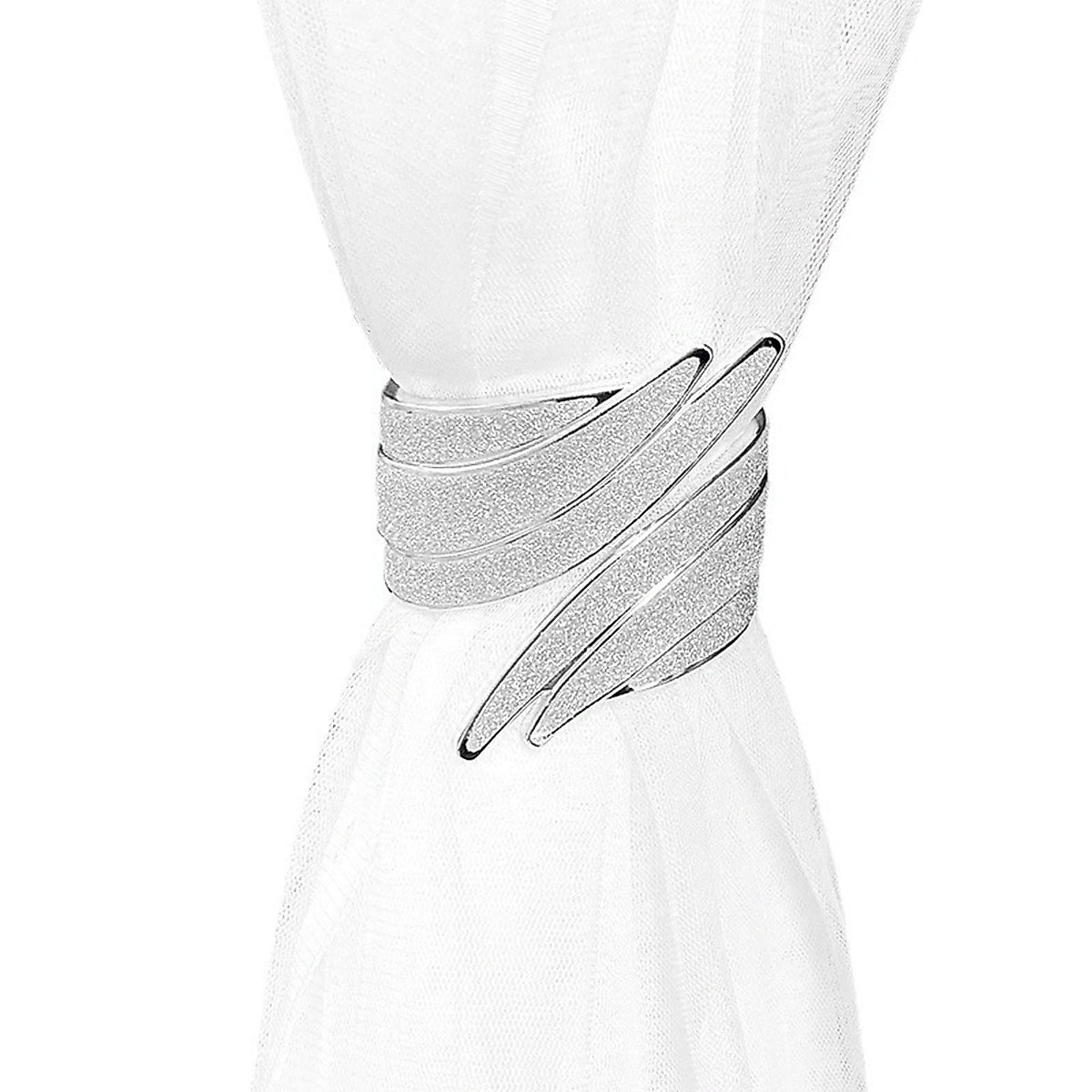 Feather Curtain Ties for Thin or Thick Alloy Curtain Tiebacks with Diamond Curtain Tie Backs for Curtains Curtain Holdbacks Curtain Holders for Drapes Curtain Holdback Home Essentials 1pcs