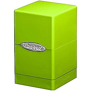 Ultra Pro Lime Green Satin Tower Deck Boxes