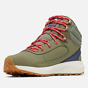 Columbia Womens Trailstorm Peak Mid Hiking Shoe, Stone Green/Nocturnal, 8.5 US