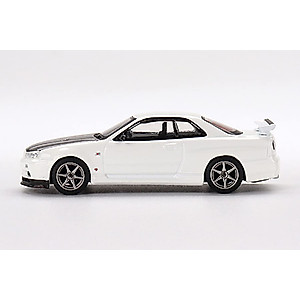 MINI GT 1/64 Nissan Skyline GT-R R34 V-Spec II N1 White (Right Handle) Finished Product