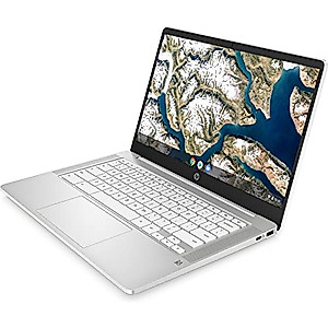 HP Chromebook 14a-na0017ds, Intel Celeron N4120 , 4 GB LPDDR4 RAM, 128 GB eMMC, 14" HD Touchscreen Display, Chrome OS (Renewed)