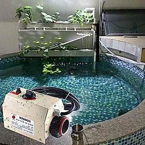 3KW 220V 240V Electric Water Heater Thermostat SPA Bath Heater Pump,Premium Quality Water Heater Thermostat Swimming Pool Thermostat Portable Pool Heater