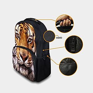 Animal School Bag,School College Backpack,Teenagers Casual Daypack,17 Inch Laptop Backpack for Men (Monkey)