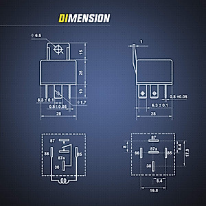Nilight SPDT Relay Replacement 12V 5 Prong SPDT Auto Tilt Trim Relay (Pack of 10) 40/30 AMP Electrical Power Relay Switch 5 Pin Bosch Style Relay for Automotive Cars Marine Boats,2 Years Warranty