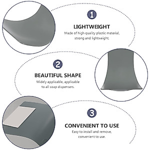 Tofficu 1pc Water Tray Soap Dispenser Hand Dispenser Tray Cup Holder Drip Tray Automatic Hotel Droplet Tray Drip Catcher Wall Mount Touchless Lotion Soap Dish Plastic