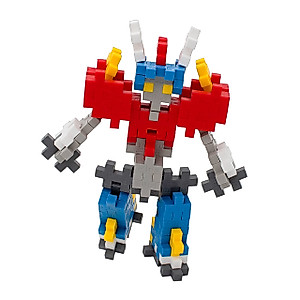 Plus Plus 3D Puzzle Stem Figure Building Block Kit, Science Toy for Kids, 70 Interlocking Pieces- Mecha Robot Mini Maker Tube