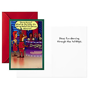 Hallmark Shoebox Funny Boxed Christmas Cards Assortment, Cartoons (4 Designs, 24 Christmas Cards with Envelopes) (1XPX5183)