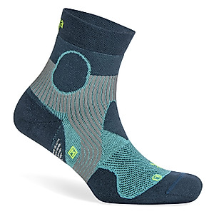 Balega Athletic Support Compression Fit Performance No Show Running Socks for Men and Women (1 Pair), Blue/Legion Blue, Large