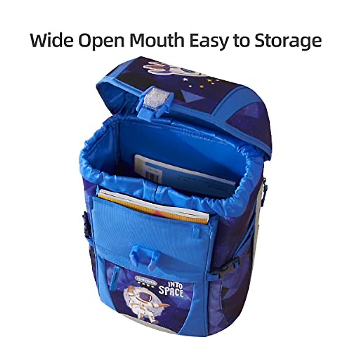 SUNVENO Toddler Backpack Lightweight Reduction Spine Protection Backpack Schoolbag for Primary School kids (Space Blue)