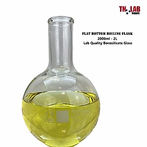 TN LAB Flat Bottom Boiling Flask 2000ml 2L