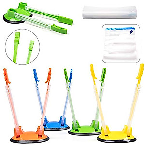 KTDADA Baggy Rack Food Storage Bags Clip Bag Holder Stand plastic Freezer Bag 4 Colors Holder and 5 bags of different sizes